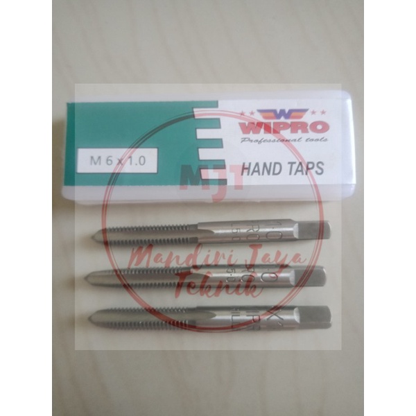 Jual Handtap / Alat Tapping Hand Tap set 3pcs M6 x 1.0 WIPRO | Shopee Indonesia