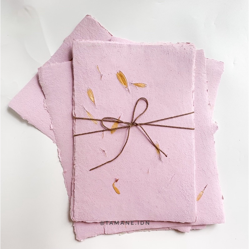 Jual recycled paper A4 isi 5 lembar/ handmade paper / kertas daur ulang ...