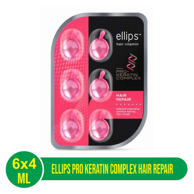 Jual Ellips Hair Vitamin Pro Keratin Complex blister 6x4ml | Shopee ...