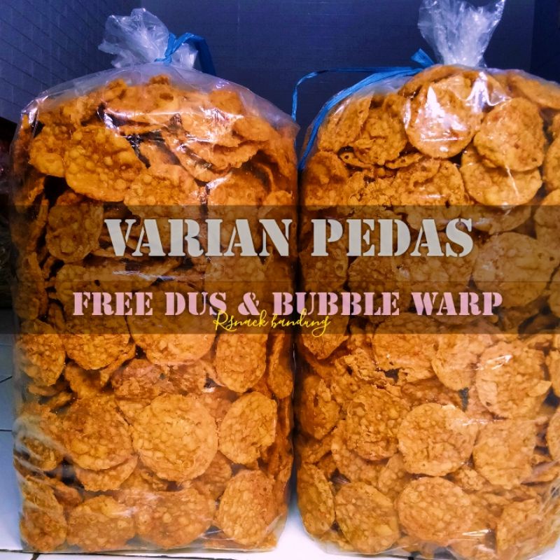 Jual pink cemilan tempe goreng pedas bandung 1kg | Shopee Indonesia