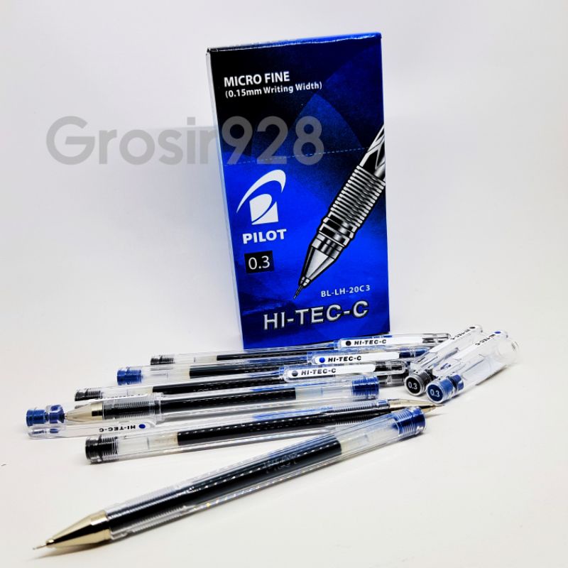 Jual Pulpen Hi-Tec-C Pilot Micro Fine 0.3 mm ORIGINAL warna Hitam ...