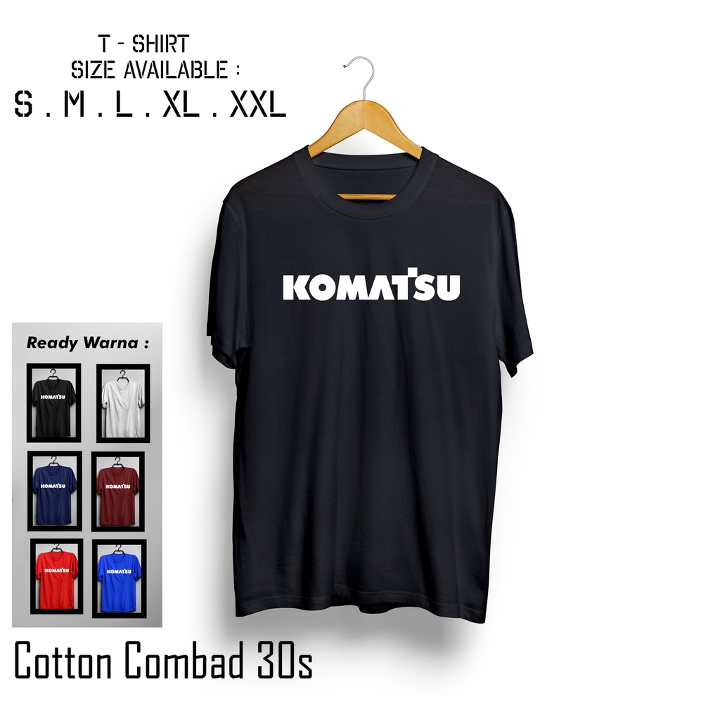 Jual Kaos Baju Komatsu Logo - Kaos Distro Proyek / Kaos Indonesia Keren ...