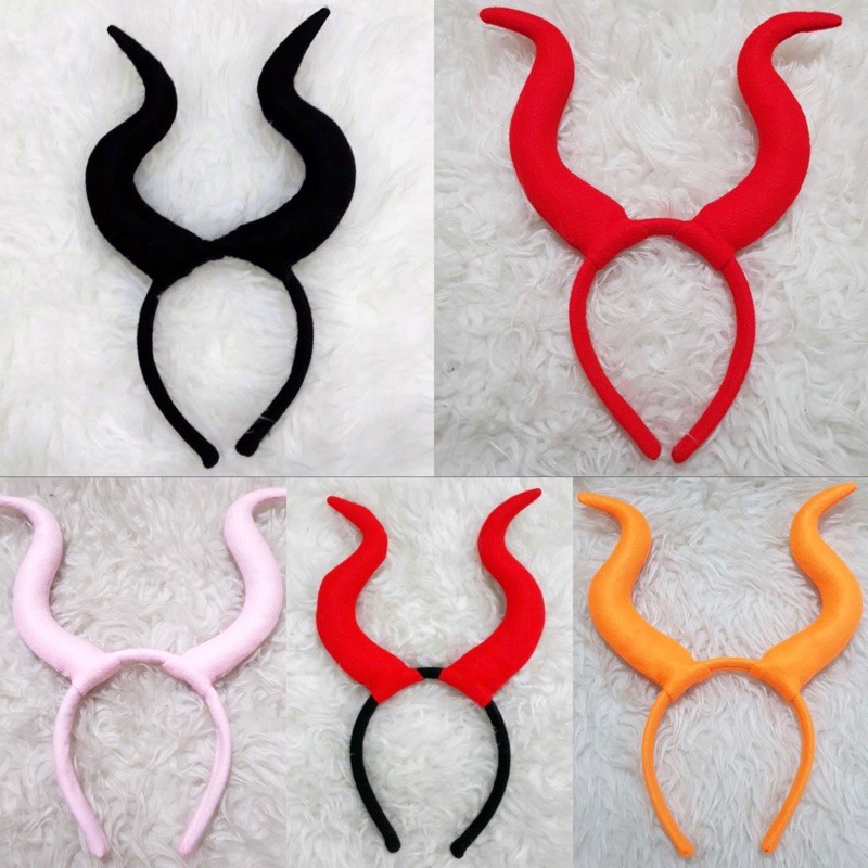 Jual Bando Maleficent Devil Kostum Halloween Hitam Merah Kostum ...