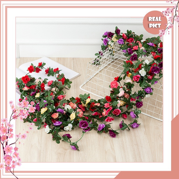 Jual UNICO Bunga Rambat Palsu Dekorasi Dinding Rumah Bunga Hias Juntai ...