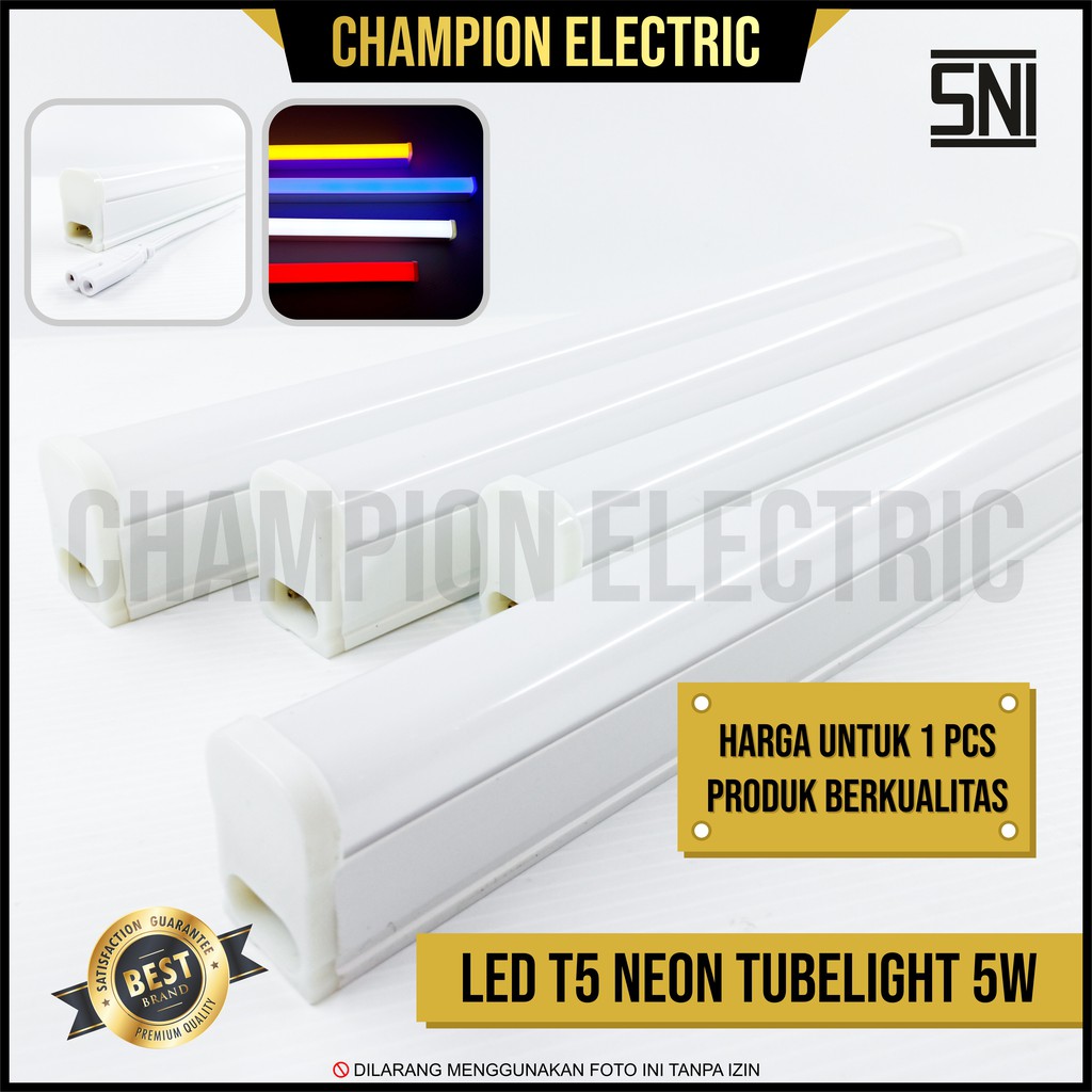 Jual Lampu TL LED T5 5W 5 Watt 5Watt 5 W 30Cm SNI | Shopee Indonesia