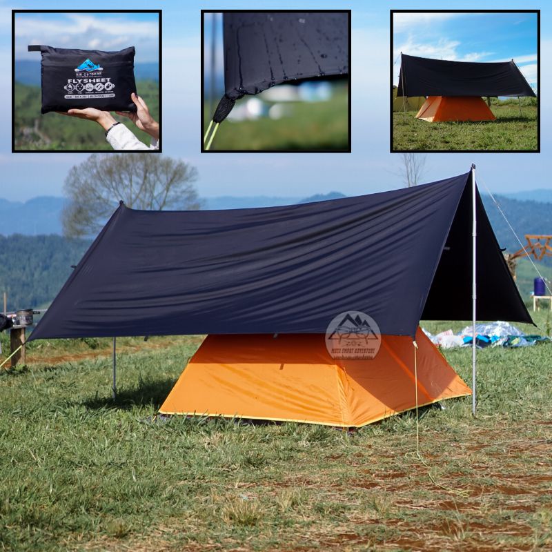 Jual FLYSHEET TENDA 2X3 METER 3X3 METER 3X4 METER 3X6 METER DAN 6X4 ...