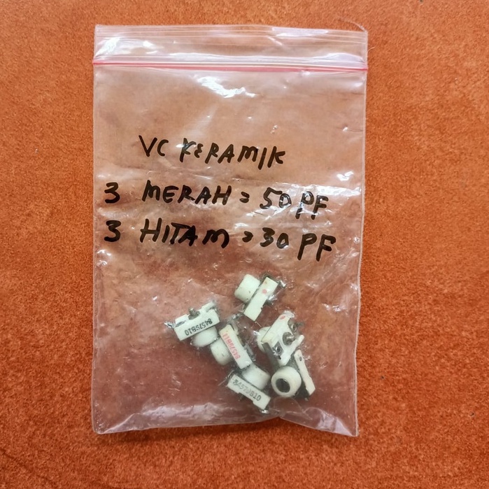Jual Trimer keramik atau variable capacitor keramik 50pf dan 30pf ...