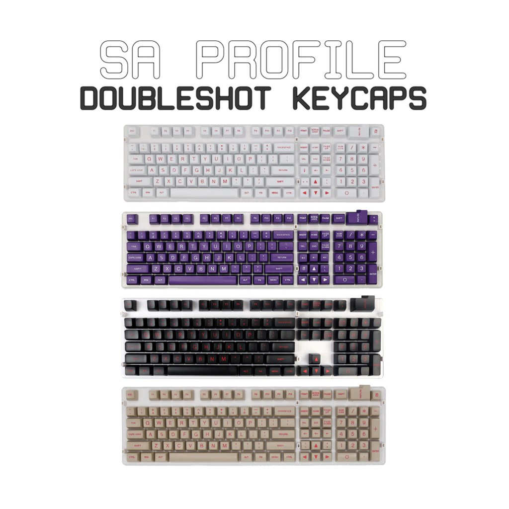 Jual SA Profile Keycaps ABS Double Shot Mechanical Keyboard | Shopee ...