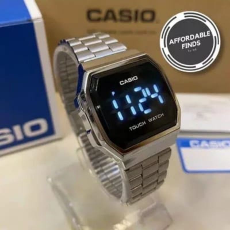 Jual [BIG SALE] JAM TANGAN PRIA WANITA CASIO A168 TOUCHSCREEN RANTAI STAINLESS ANTI AIR | Shopee ...