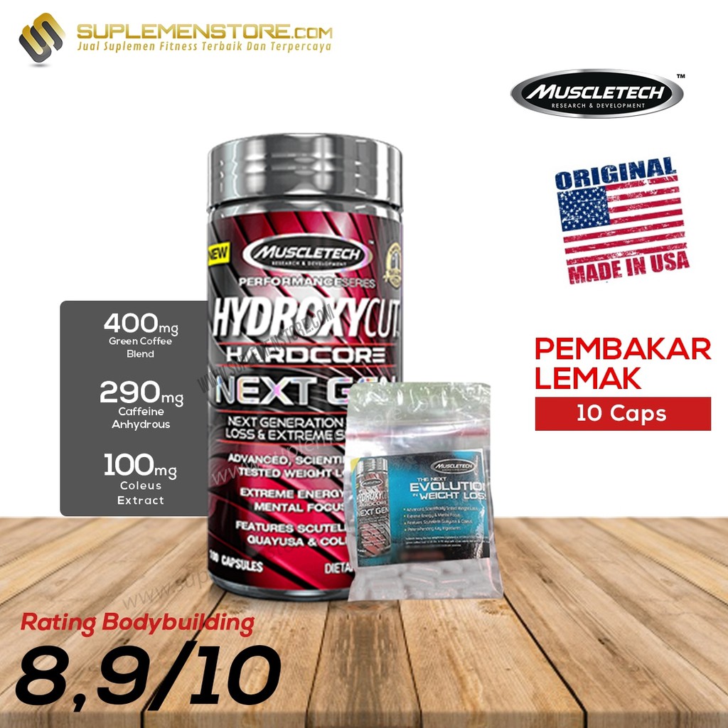 Jual Muscletech hydroxycut next gen 10 caps eceran | Shopee Indonesia