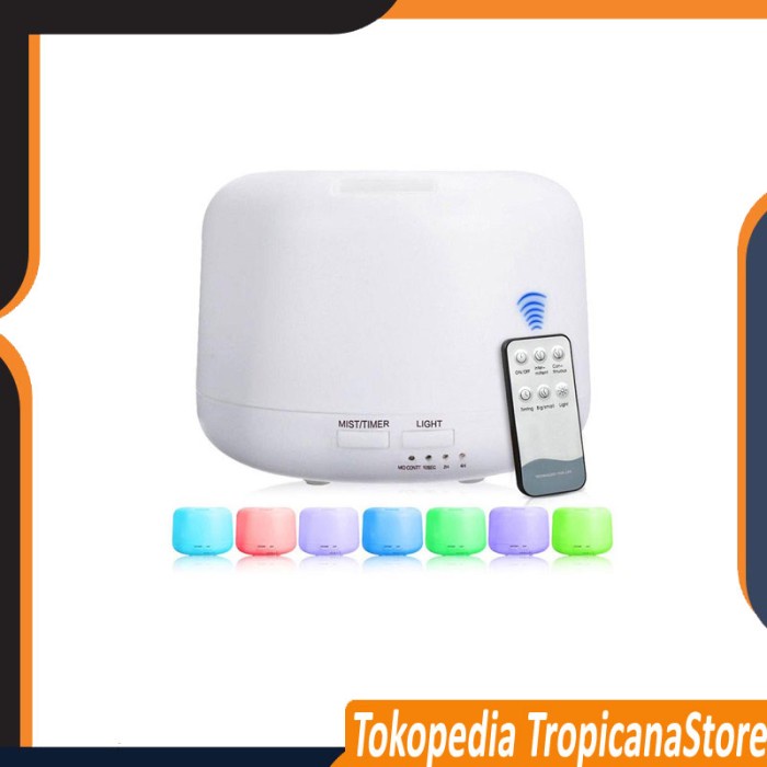Jual Stok Terakhir Humidifier Elektrik Diffuser dengan remote dan LED 7 ...
