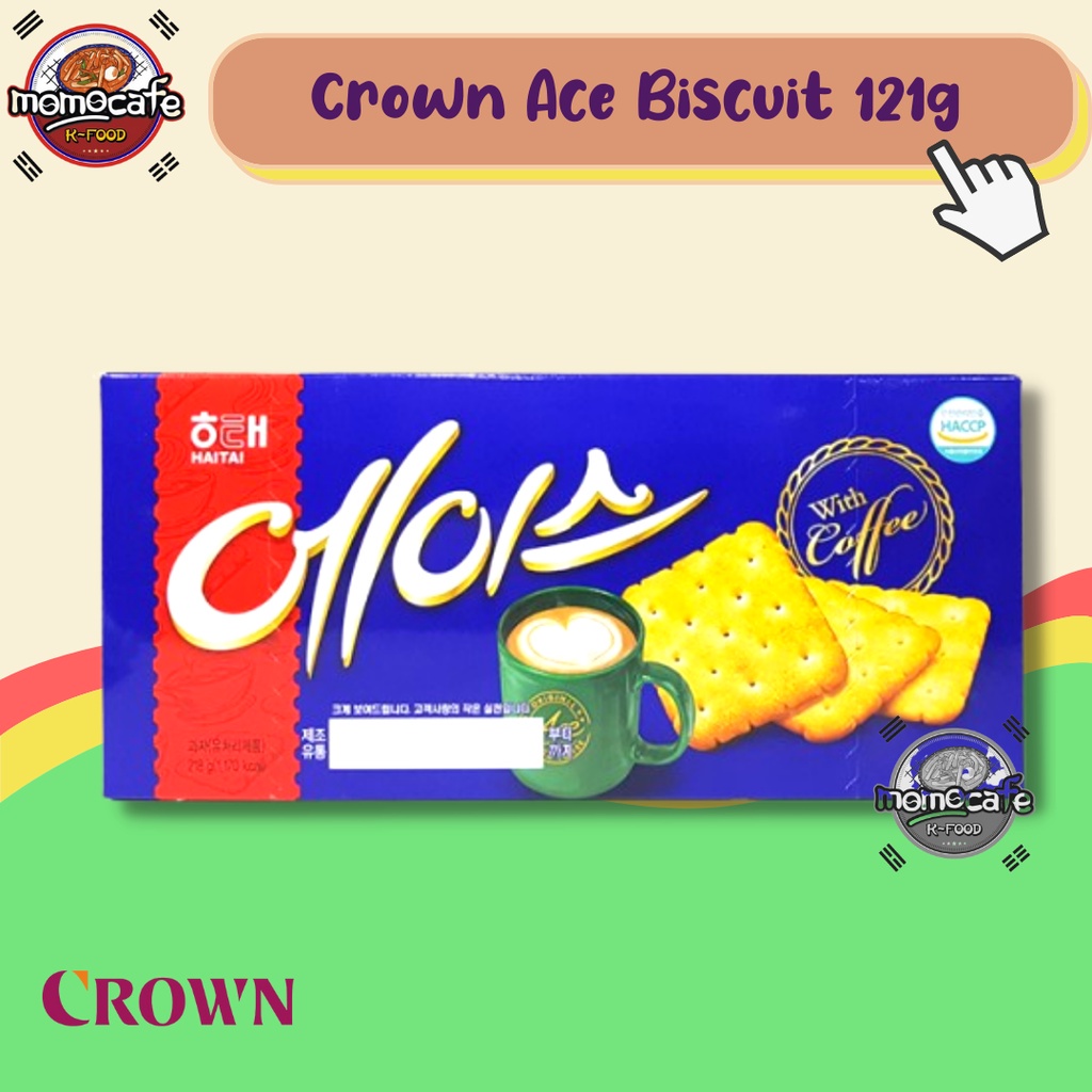 Jual Crown Biscuit Ace Cracker 121g - Biskuit Made In Korea | Shopee ...