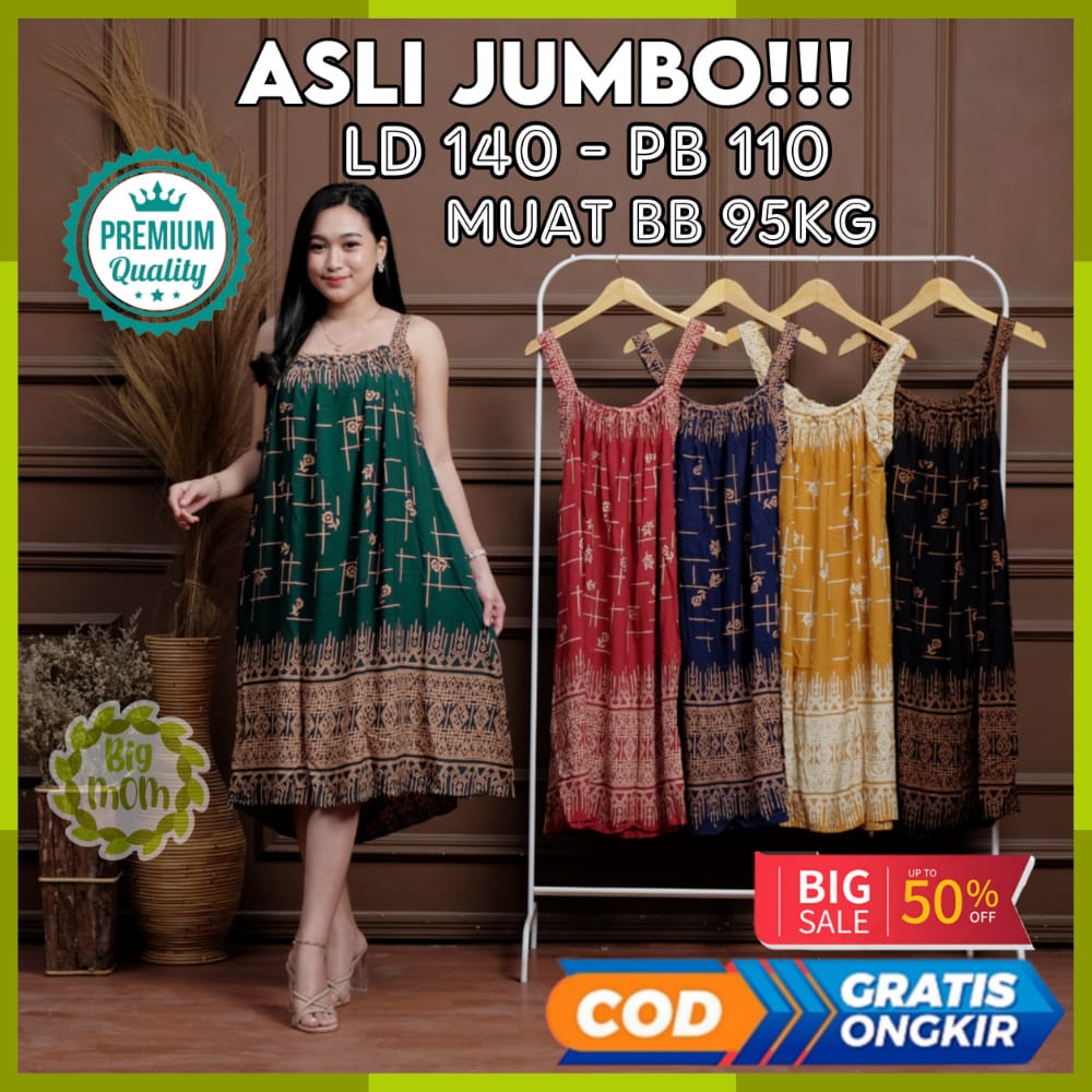 Jual Baju Daster Tidur Wanita Jumbo Busui Kekinian Tanpa Lengan Ld 130 ...