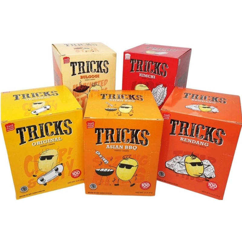 Jual BISKUIT TRICKS KENTANG BERMACEM RASA 1BOK ISI 10 | Shopee Indonesia