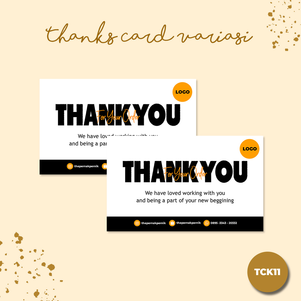 Jual THANKS CARD | Shopee Indonesia