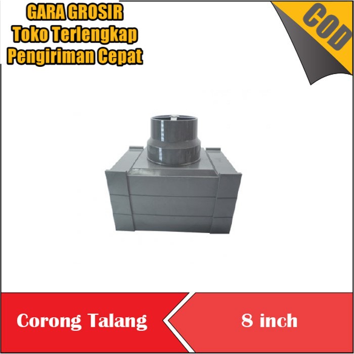 Jual CORONG TALANG 8 KOTAK CORONG TALANG PVC LUBANG PEMBUANGAN AIR KO ...
