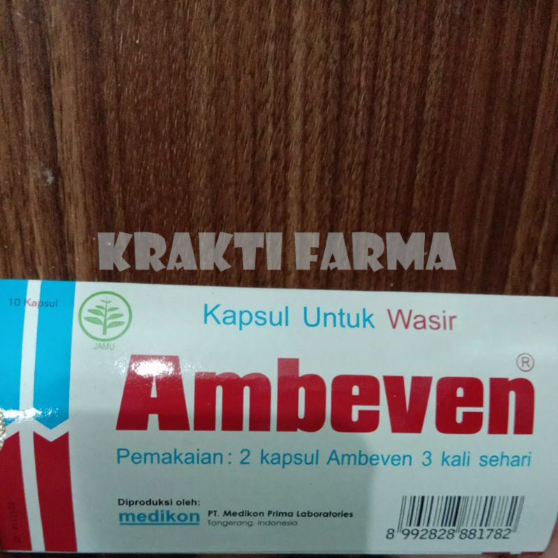 Jual Ambeven Kapsul Untuk Wasir (1 papan isi 10 kapsul) | Shopee Indonesia