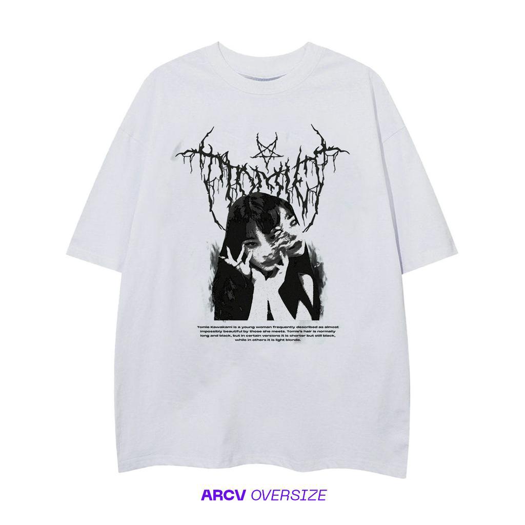 Jual KAOS ANIME TOMIE KAWAKAMI REAL FACE IN DARK OVERSIZE STYLE ...