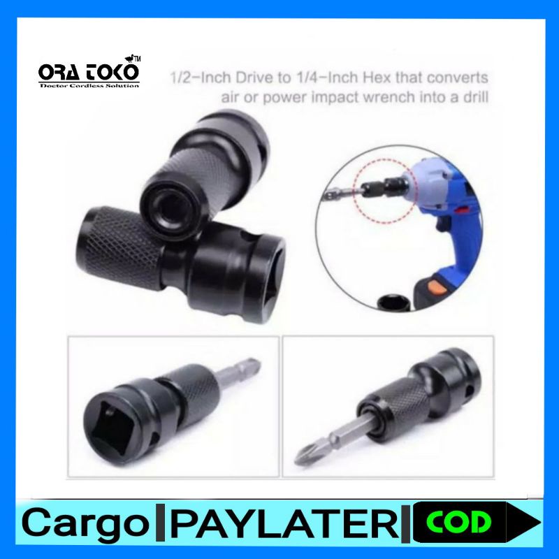 Jual Converter adapter impact wrench Nagawa 1/2" ke 1/4 impact driver ...