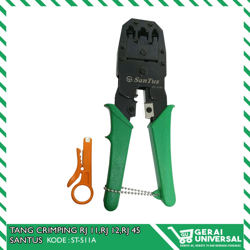 Jual Tang Krimping Crimping Press Skun RJ 11,RJ 12, RJ 45 Santus ST ...
