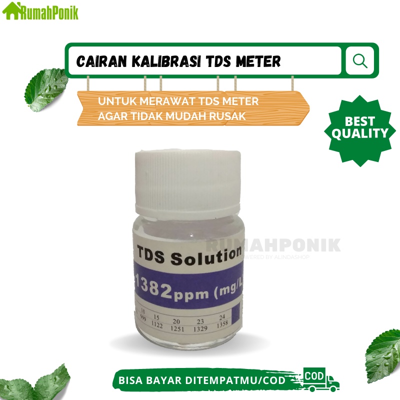 Jual Larutan Cairan Kalibrasi TDS Meter Hidroponik 1382 PPM | Shopee Indonesia