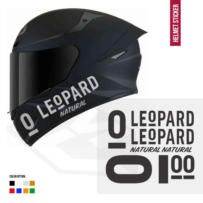 Jual Sticker cutting / stiker helm leopard fullset tt course dan helm ...