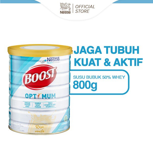 Jual NESTLE Nutren Optimum / Boost Optimum Susu Nutrisi Vanila Dewasa dan Lansia Kaleng 800g ...