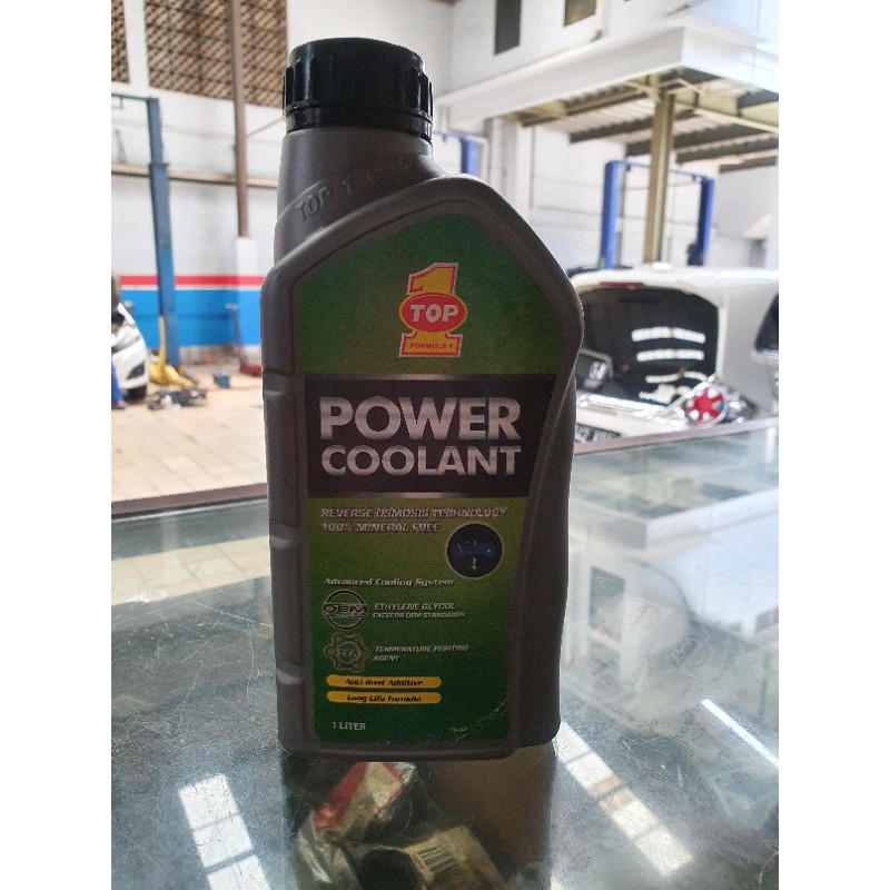 Jual Air Radiator Coolant Top 1 1Liter Warna Hijau | Shopee Indonesia