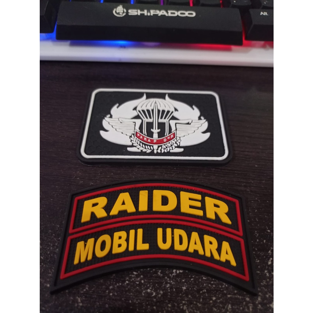 Jual patch rubber/emblem karet/para raider/raider mobil udara/tempelan ...