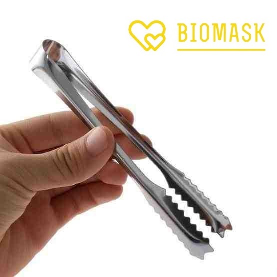 Jual BIOMASK - Tong Capit Es Batu Stainless - Penjapit Es Batu ...