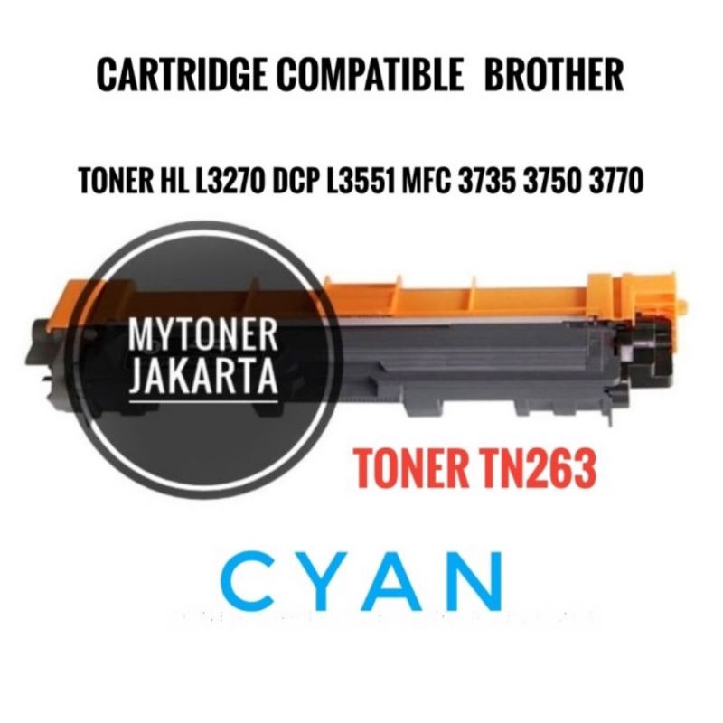 Jual Toner Cartridge TN-263 TN263 Printer colour DCP-L3551cdw MFC ...
