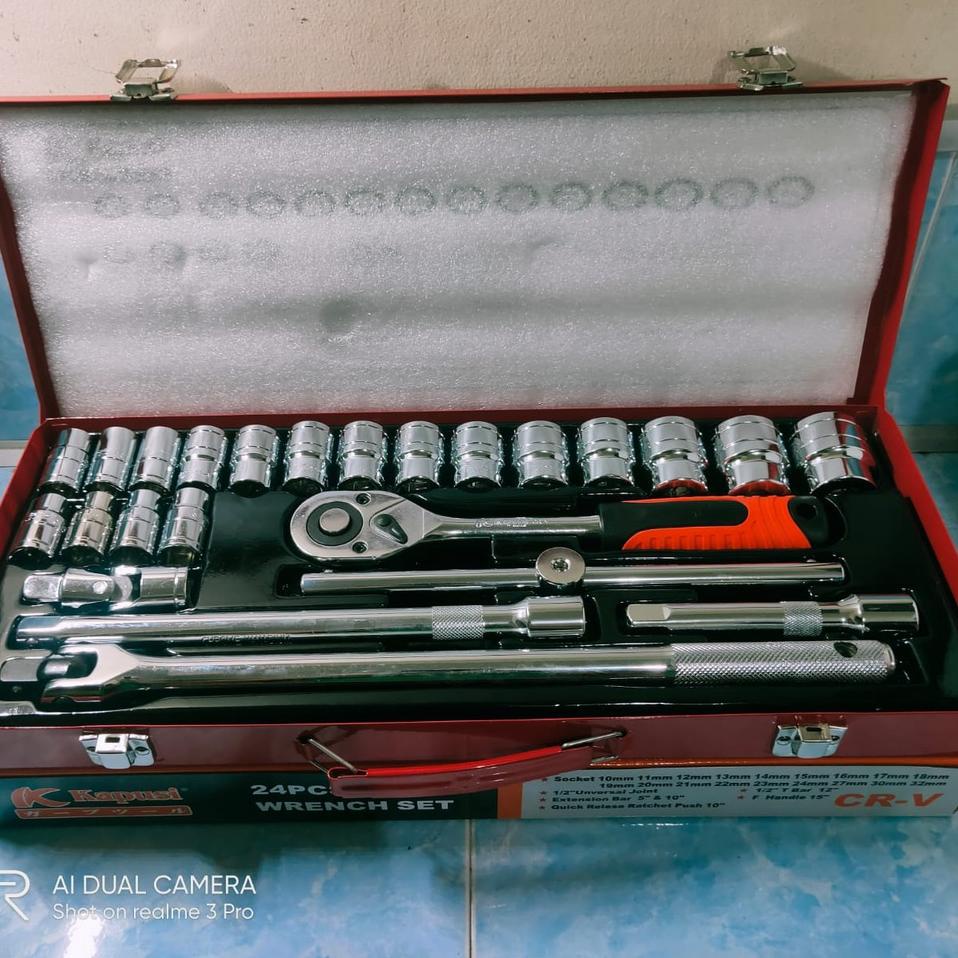 Jual !!!KUNCI SOCK SOKET SET 1/2 in KUNCI SOKET PAS - KUNCI PAS 10 - 32 ...