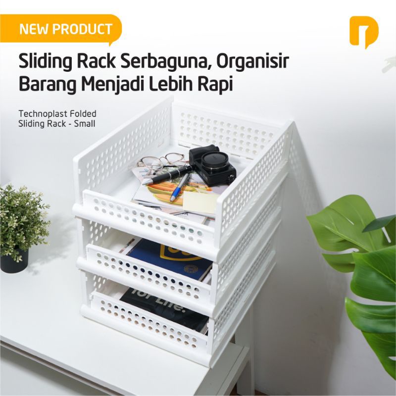 Jual RAK LIPAT Laci Serbaguna Storage Box RAK SUSUN Technoplast Folded ...
