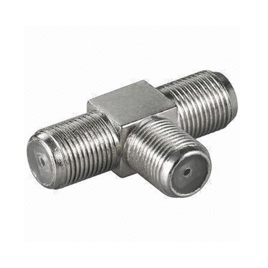 Jual Konektor T 3 Way Sambungan F Connector RG6 Rg 6 Tv | Shopee Indonesia