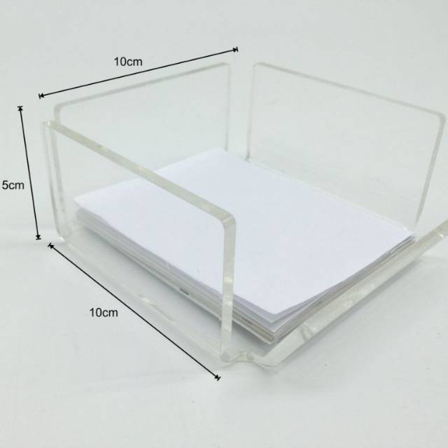 Jual Acrylic tempat kertas 10x10cm | Shopee Indonesia
