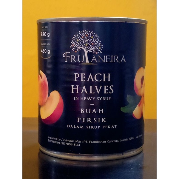 Jual Buah Kaleng Peach Frutaneira - 820g | Shopee Indonesia