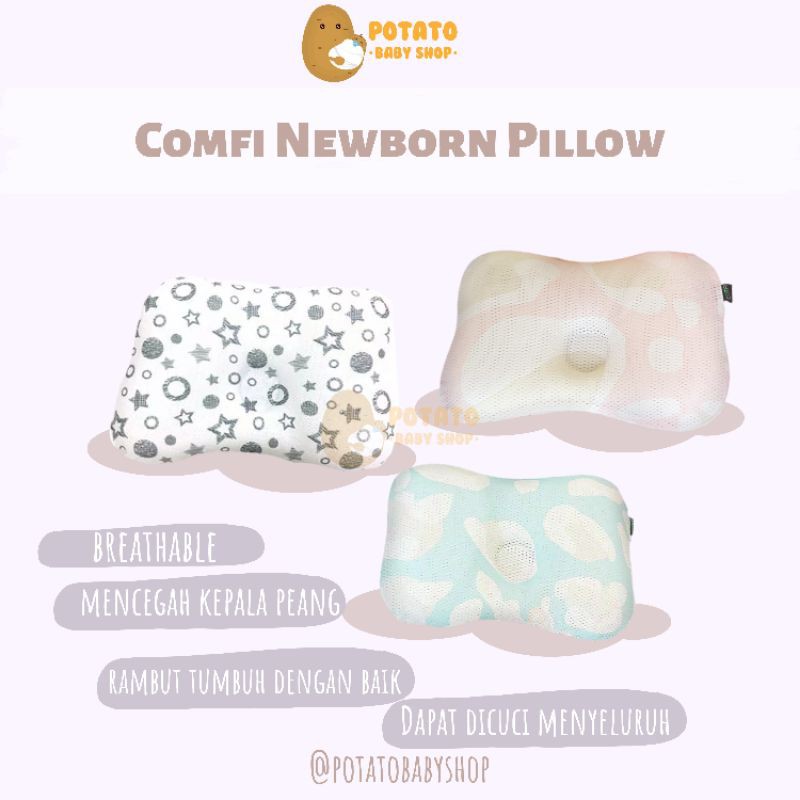 Jual COMFI Newborn Breathing Pillow / bantal anti peang | Shopee Indonesia