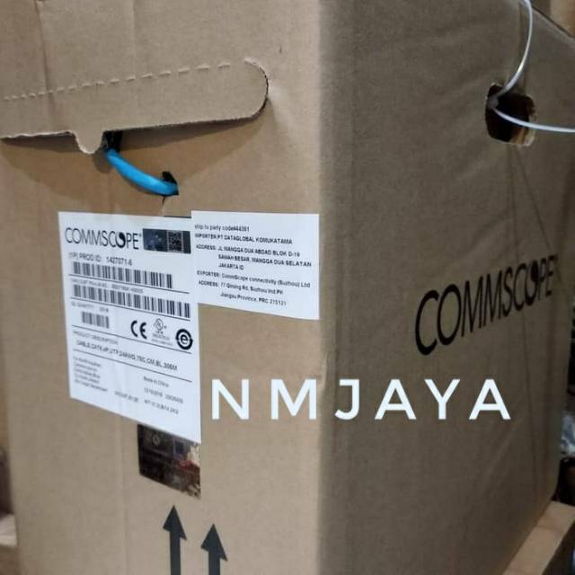 Jual Commscope Kabel UTP Cat6 Cat 6 PN 1427071-6 Blue Original ...