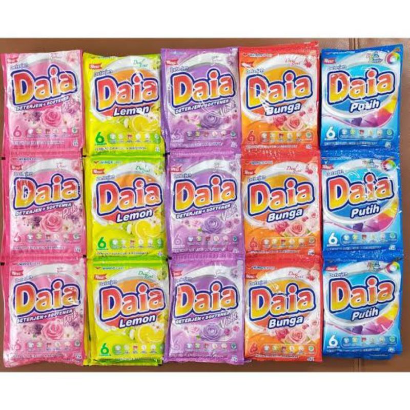 Jual Daia Detergen Bubuk 12 x 47g | Shopee Indonesia