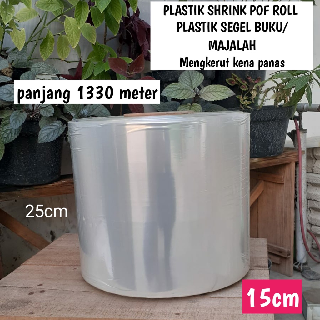 Jual PLASTIK SHRINK POF 15CM PANJANG 1330 METER / SEGEL BUKU WRAP ...