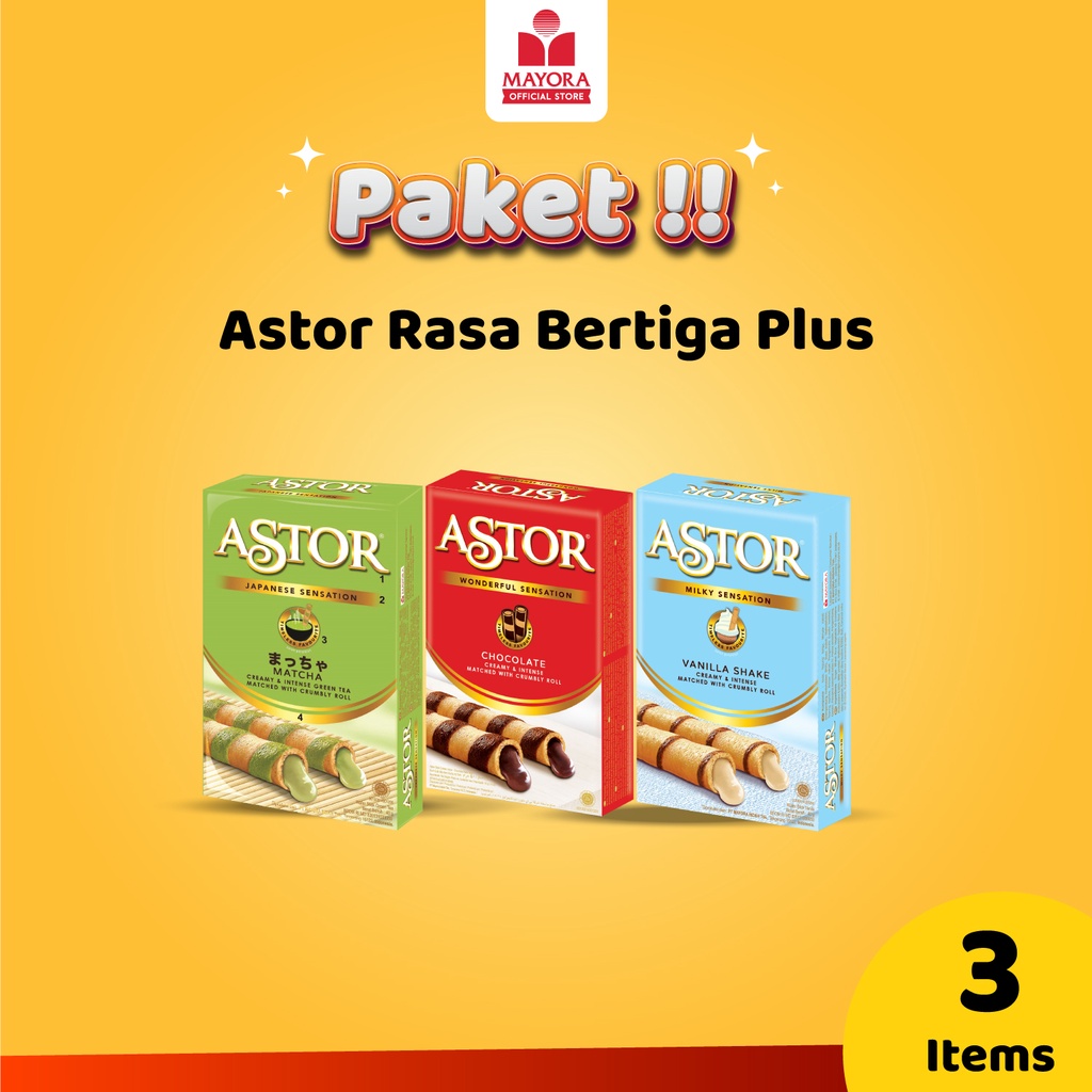 Jual Paket Astor Rasa Bertiga @40gr | Shopee Indonesia