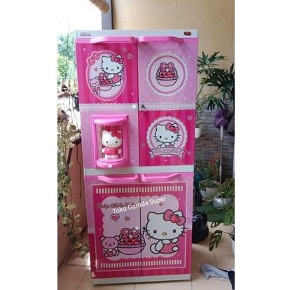 Jual NAIBA - Lemari Plastik MSC Doll Karakter Hello Kitty | Shopee ...