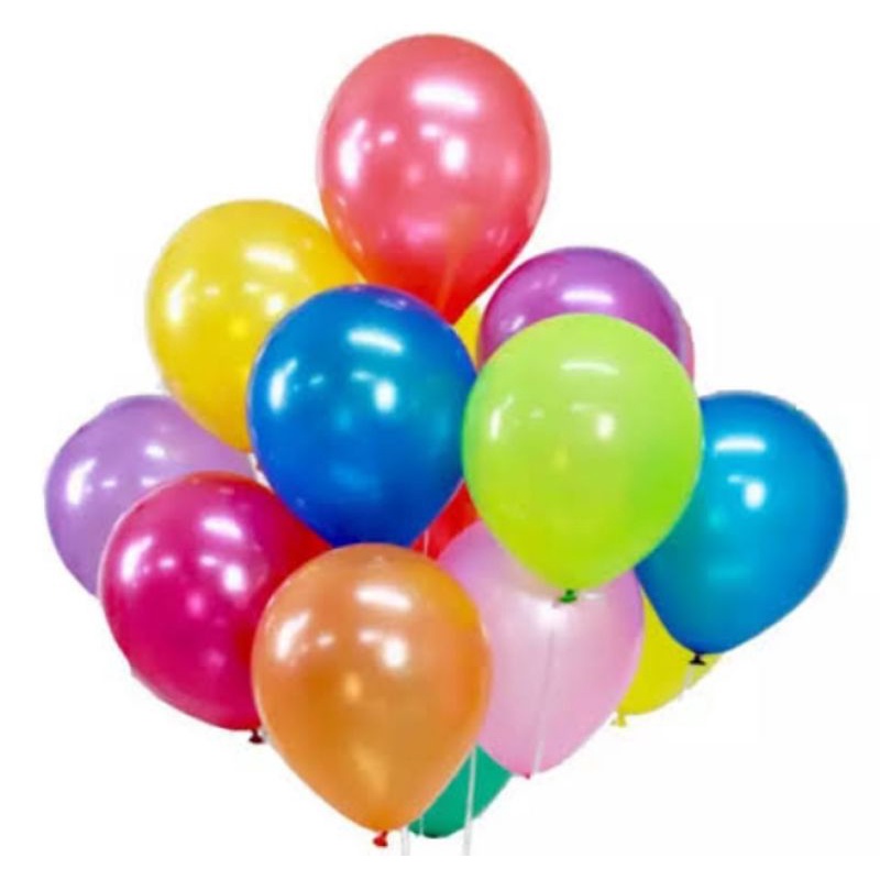 Jual Balon 12 inch Polos.harga per pak rp.4000 isi 10 pcs | Shopee ...