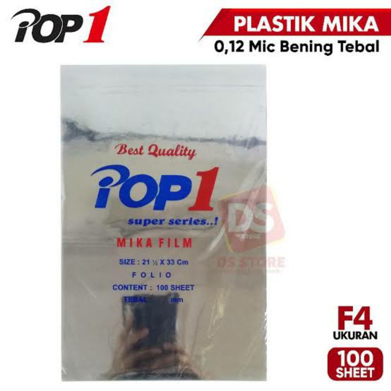 Jual Mika Tebal Cover Lapisan Jilid F4 Folio Super Pop iPop 1 Film Warna Bening / Tidak Berwarna ...