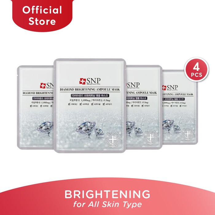 Jual SNP Diamond Brightening Ampoule Mask Bundle | Shopee Indonesia