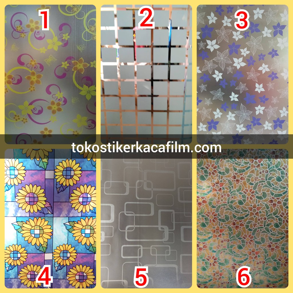 Jual STICKER KACA / STIKER KACA JENDELA RUMAH STIKER KACA MOTIF WINDOWS ...