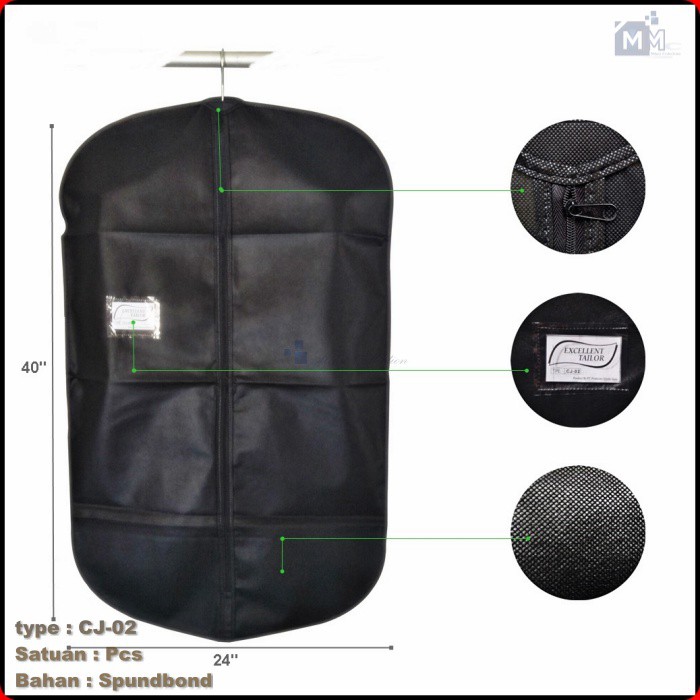 Jual Cover jas pria polos spundbond 0.65gsm 60x100cm | Shopee Indonesia