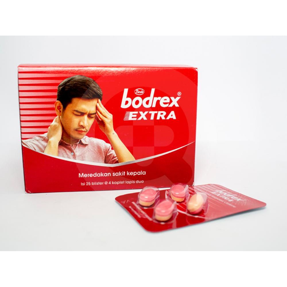 Jual Bodrex Extra Box (25 strip X 4 tablet) | Shopee Indonesia
