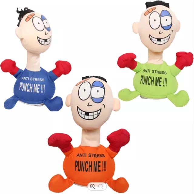 Jual Punch Me Doll / Electric Plush Vent fidget Toy Comfortable ...