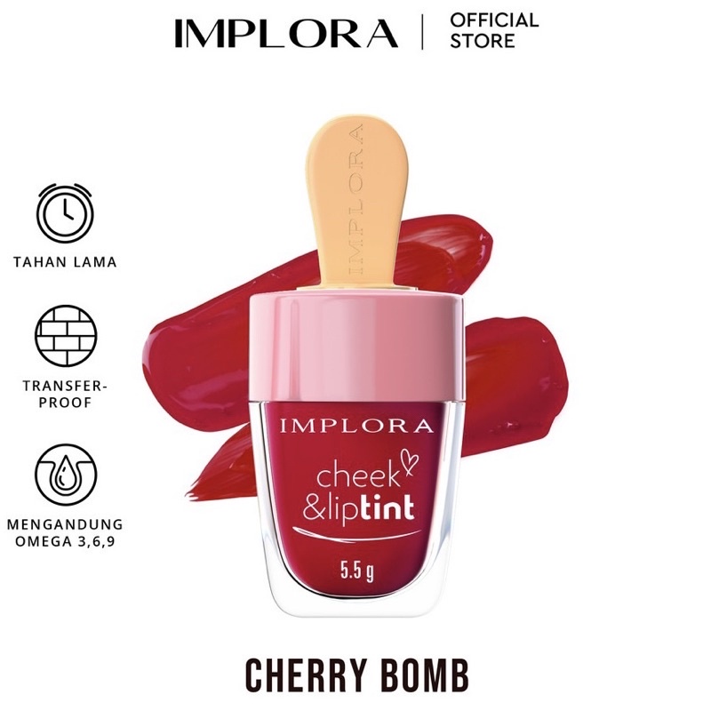 Jual IMPLORA Cheek & Liptint BPOM lip tint implora ORIGINAL Vampire ...